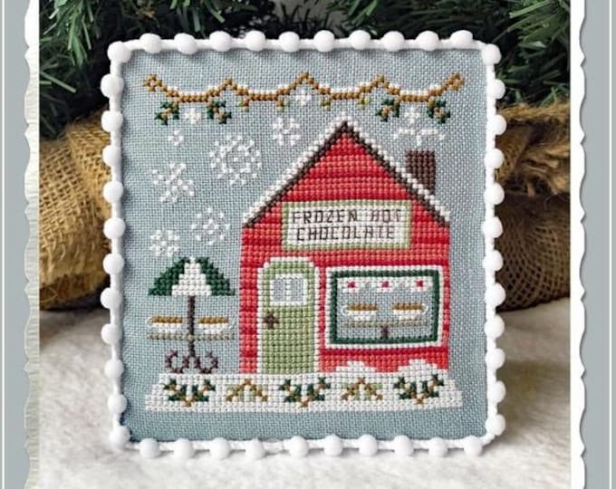Country Cottage Needleworks SNOW VILLAGE 5 Frozen Hot Chocolate Cross ...