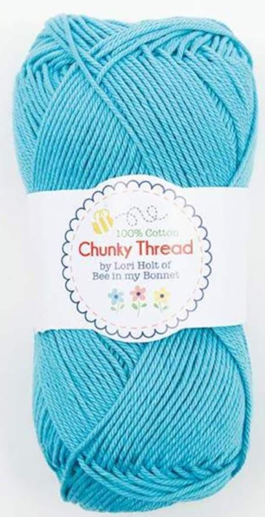 Lori Holt CHUNKY THREAD AQUA~ Lori Holt Chunky Crochet Thread ~ Lori ...