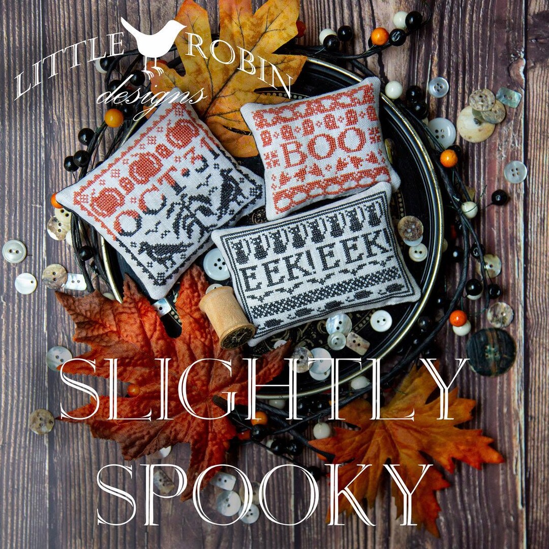 Little Robin Designs ~ Slightly Spooky Cross Stitch Pattern - Halloween ...
