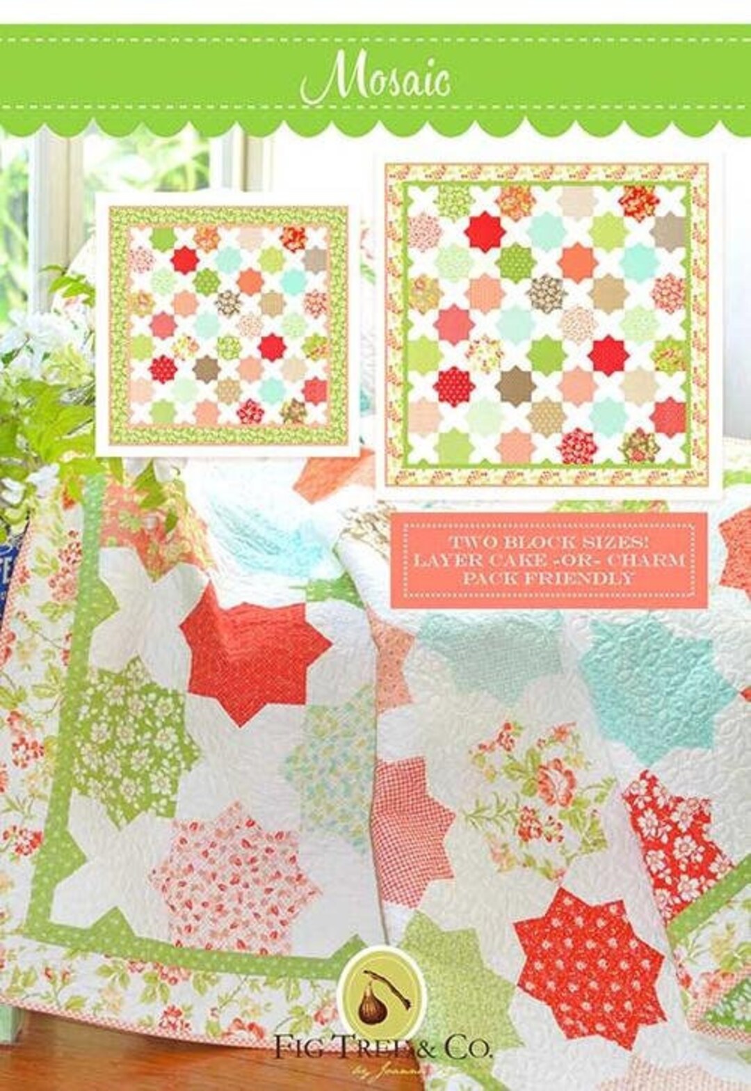 Fig Tree Quilts MOSAIC Quilt Pattern ~ New Quilt Patterns ~ Joanna Figueroa Quilts ~ Jelly & Jam ...