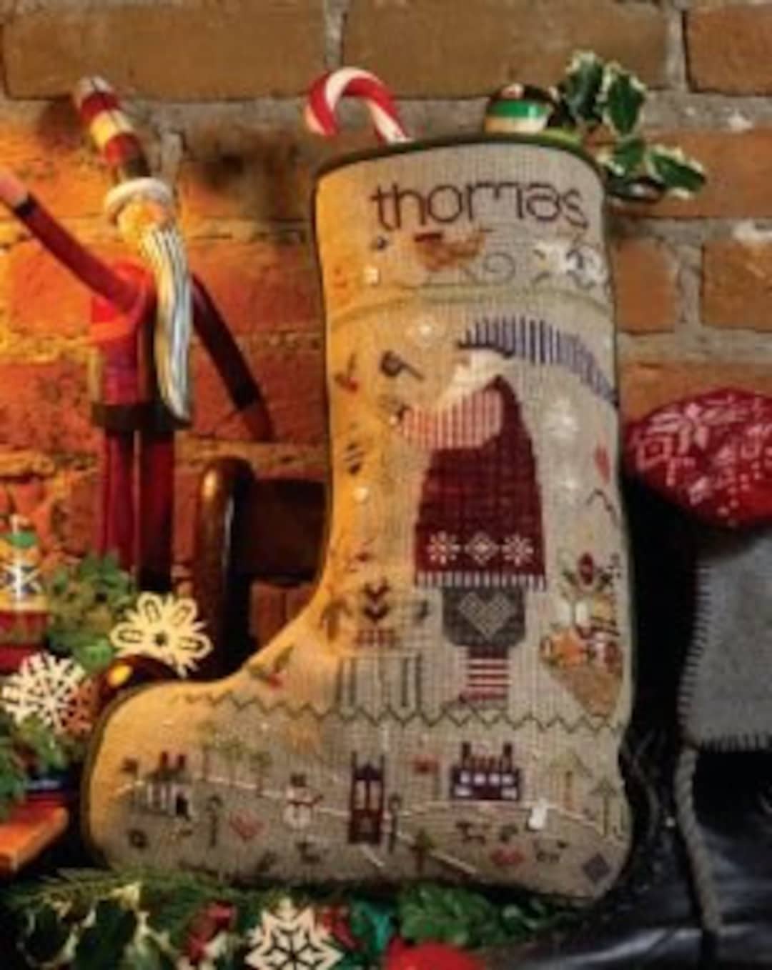 Shepherd's Bush Cross Stitch Pattern THOMAS' STOCKING - Etsy