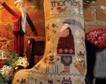 Shepherd's Bush Cross Stitch Pattern PARKER'S STOCKING | Etsy