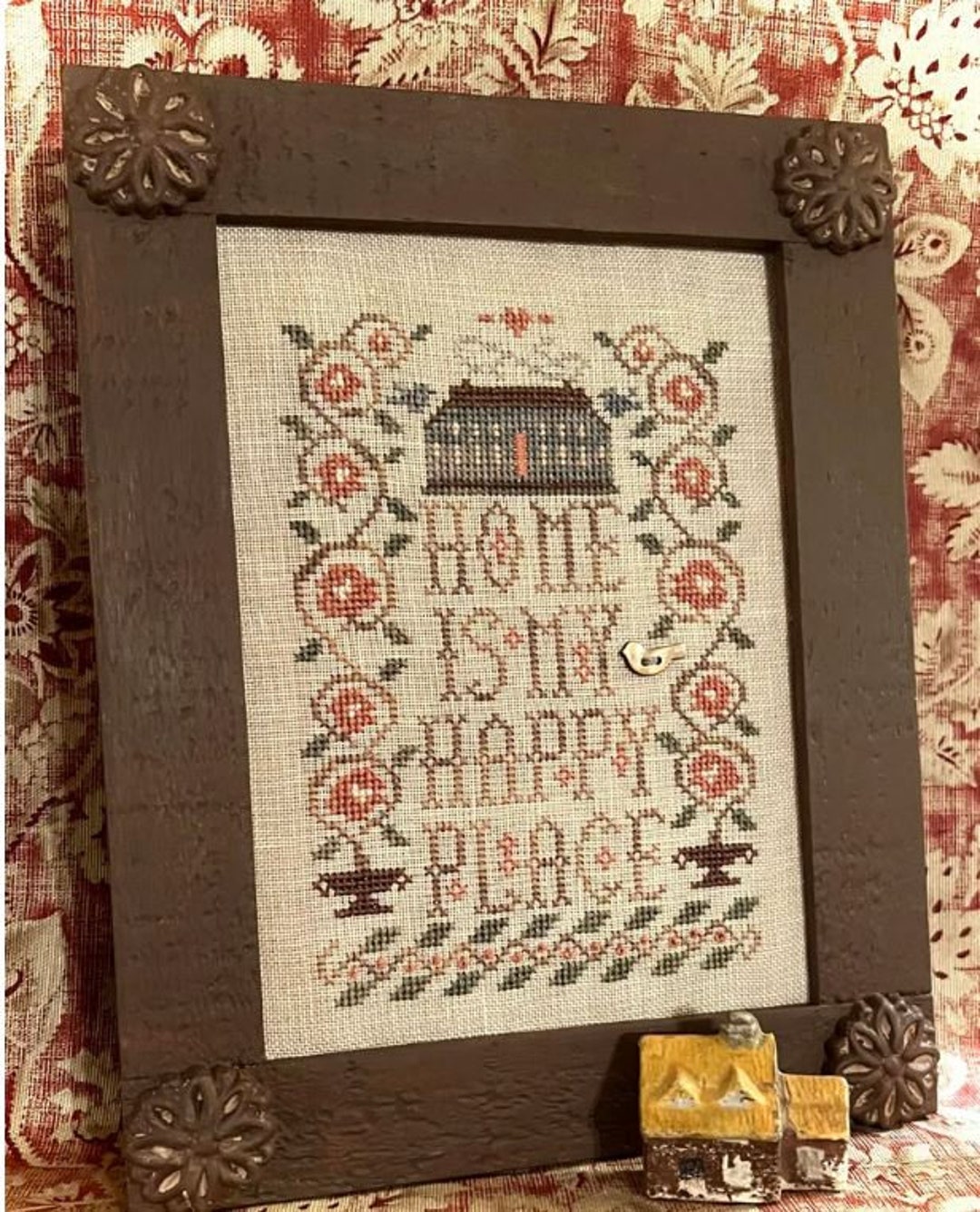 Homespun Elegance Home is My Happy Place Cross Stitch Pattern New Cross ...