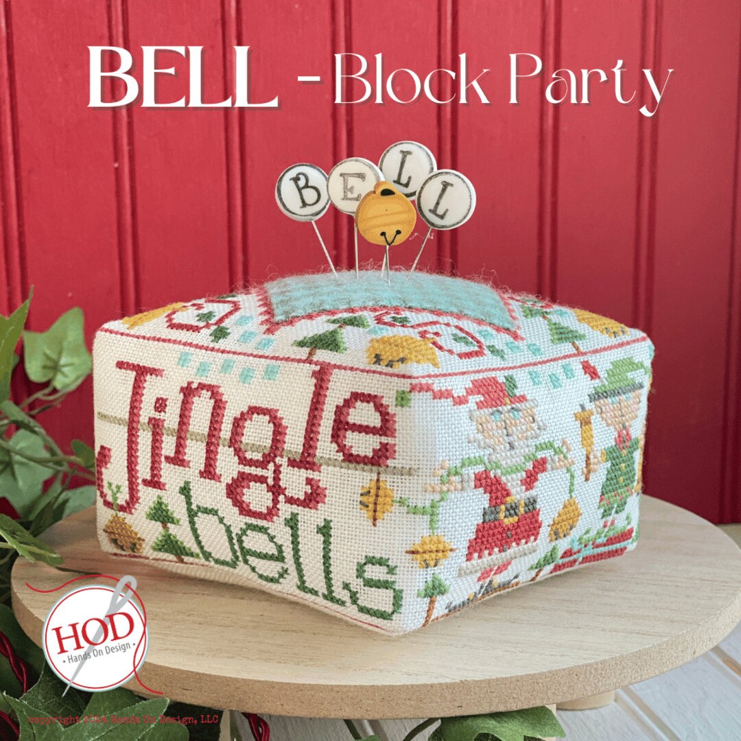 New! Hands on Design ~ BELL BLOCK PARTY Cross Stitch Pattern ~ Hands on ...