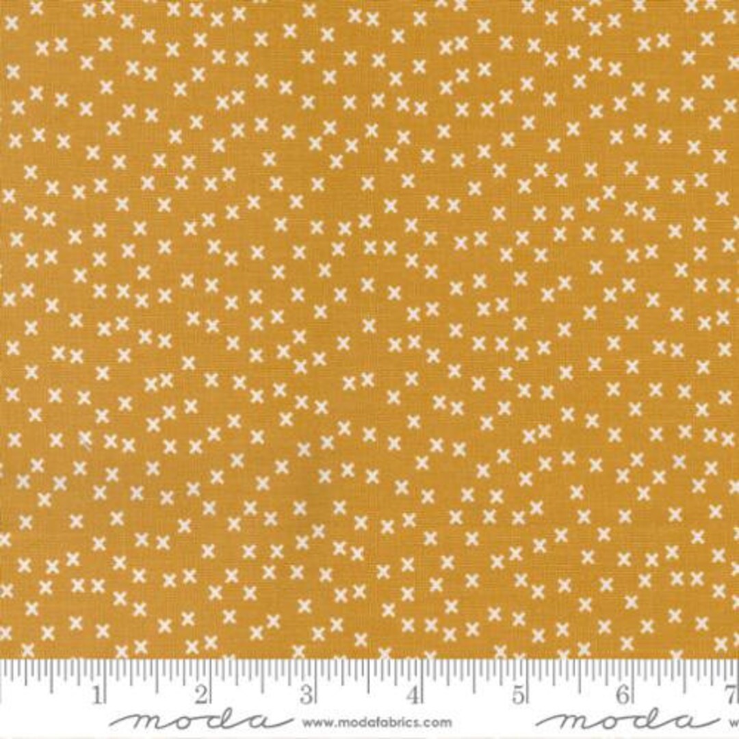 Moda Sweetwater Vintage X Yellow Fabric Fabric by the Yard and Half ...