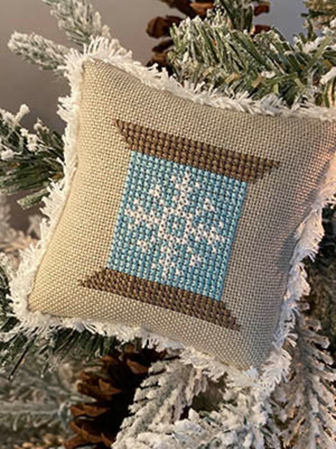 Snowflake Spool Cross Stitch Pattern Christmas Cross Stitch Winter ...