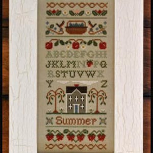Little House Needleworks SUMMER BAND SAMPLER Cross Stitch Pattern ...