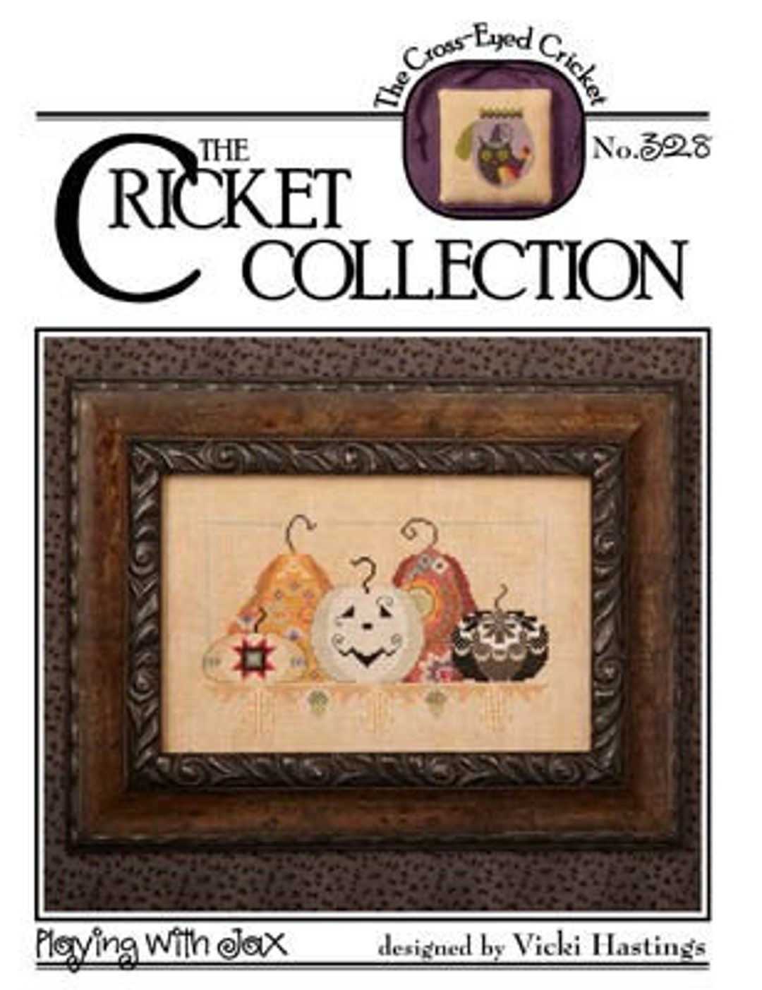 Cross Eyed Cricket PLAYING WITH JAX Cross Stitch Pattern ~ Halloween ...