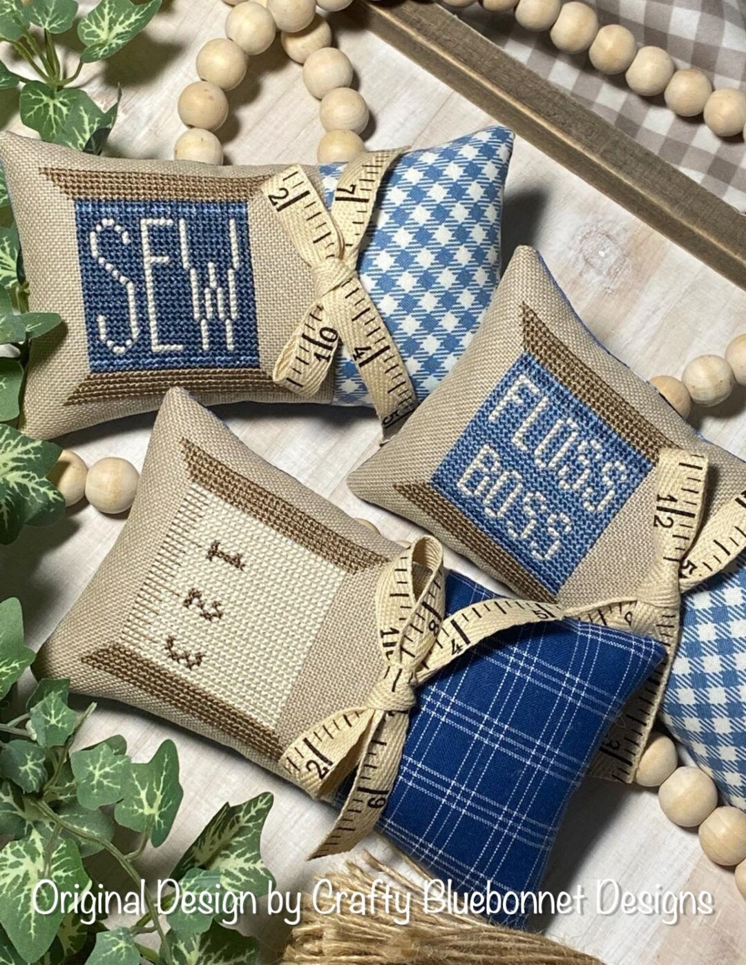 Sewing Spool Trio Cross Stitch Pattern ~ Counted Cross Stitch ...