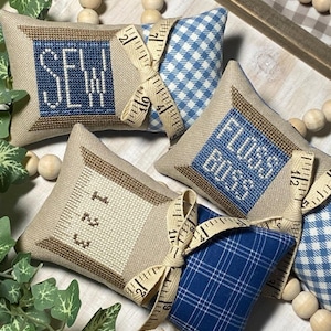 Sewing Spool Trio Cross Stitch Pattern ~ Counted Cross Stitch ...