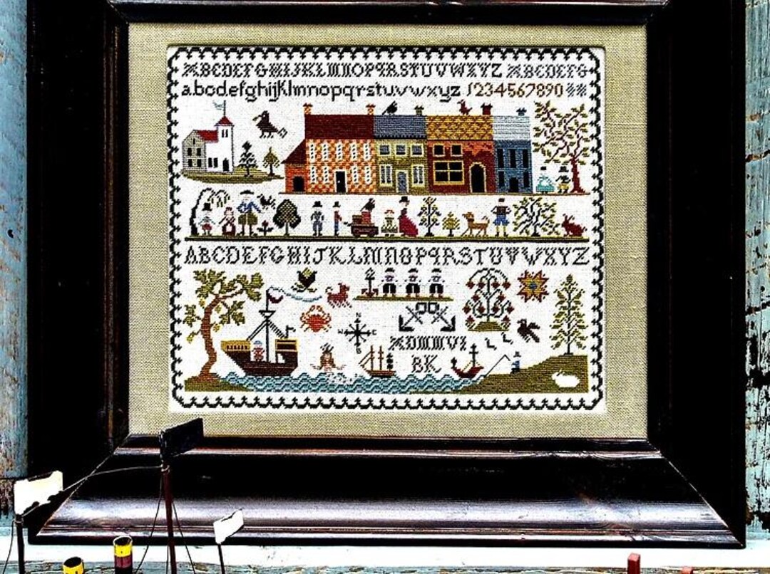 NEW Brenda Keyes the Sampler Company New England Sampler Cross Stitch ...