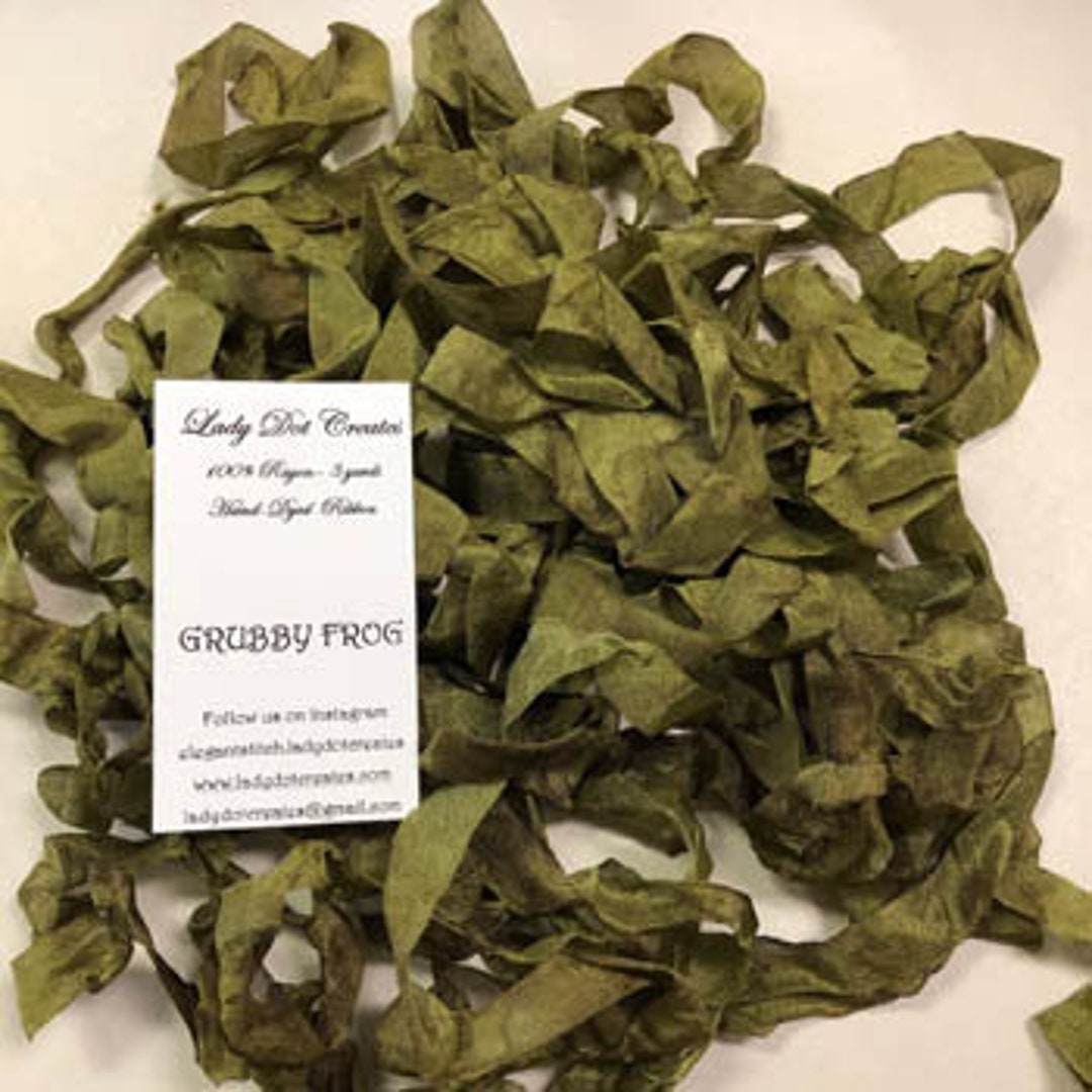 Lady Dot Creates GRUBBY FROG RIBBON 3 Yards - Etsy