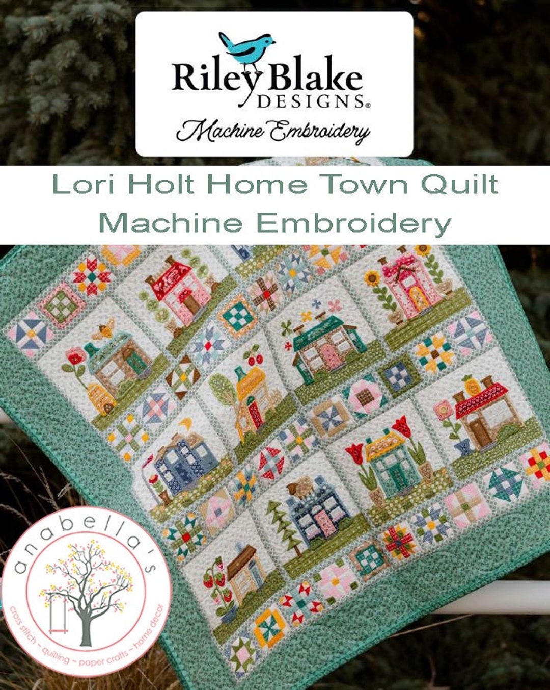 Lori Holt Home Town Quilt MACHINE EMBROIDERY ~ Lori Holt in the Hoop ...