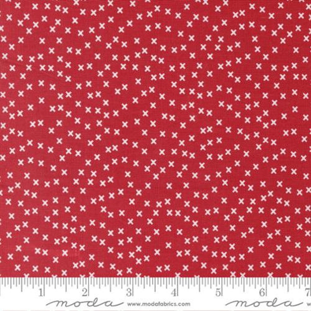 Moda Sweetwater Vintage X Red Fabric Fabric by the Yard and Half-yard ...