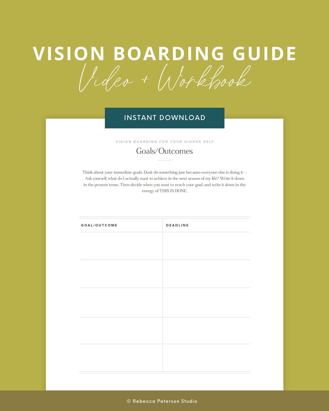 Vision Boarding Guide — Digital Planner, Vision Board Template, Vision ...