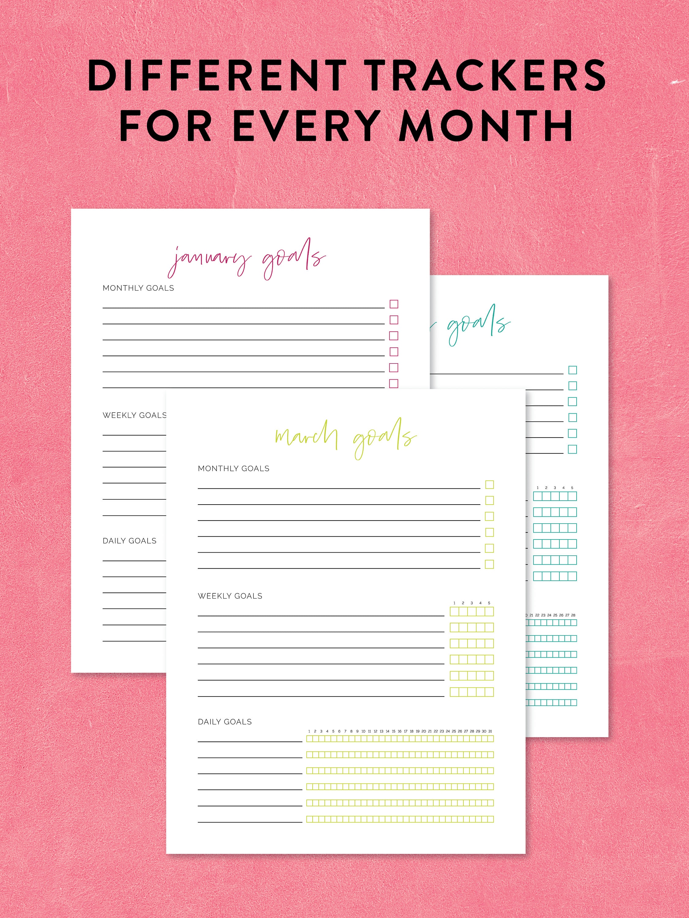 2019 Goal-setting Workbook | Printable Planner | Goal Action Plan ...