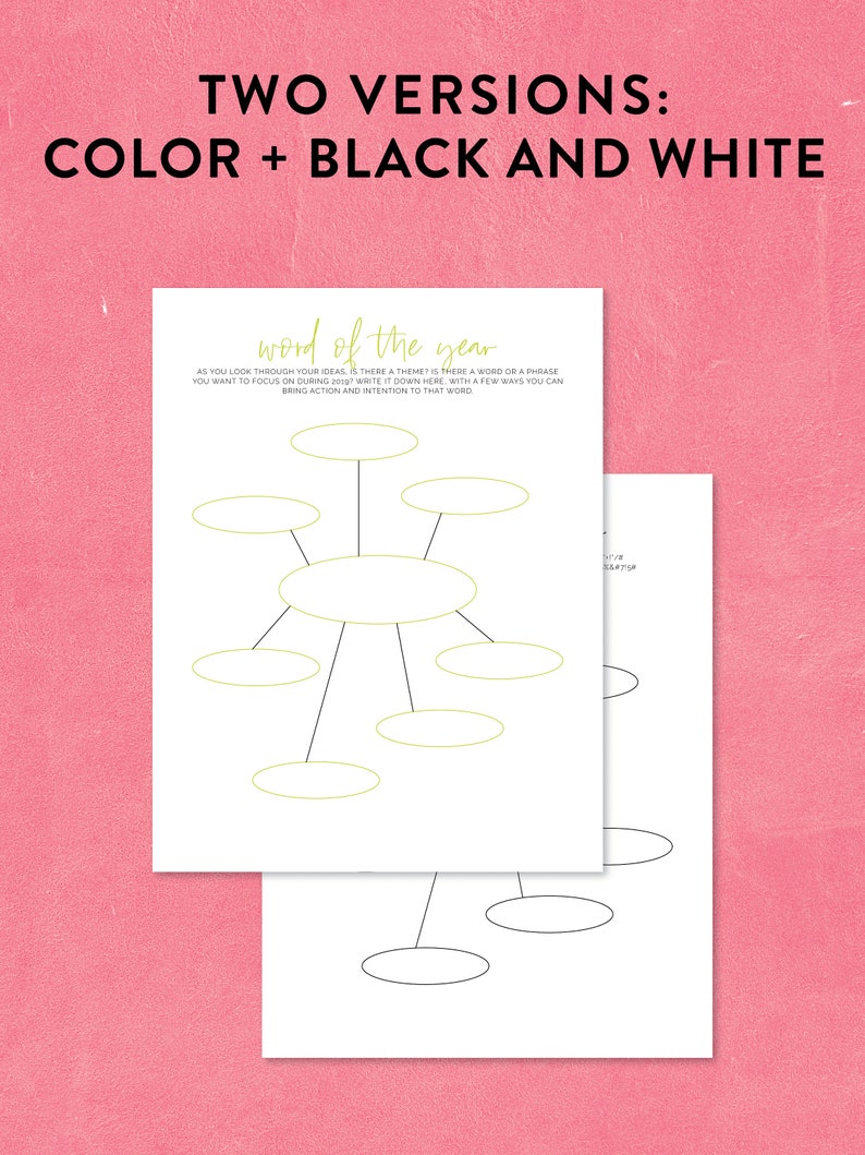 2019 Goal-setting Workbook | Printable Planner | Goal Action Plan ...