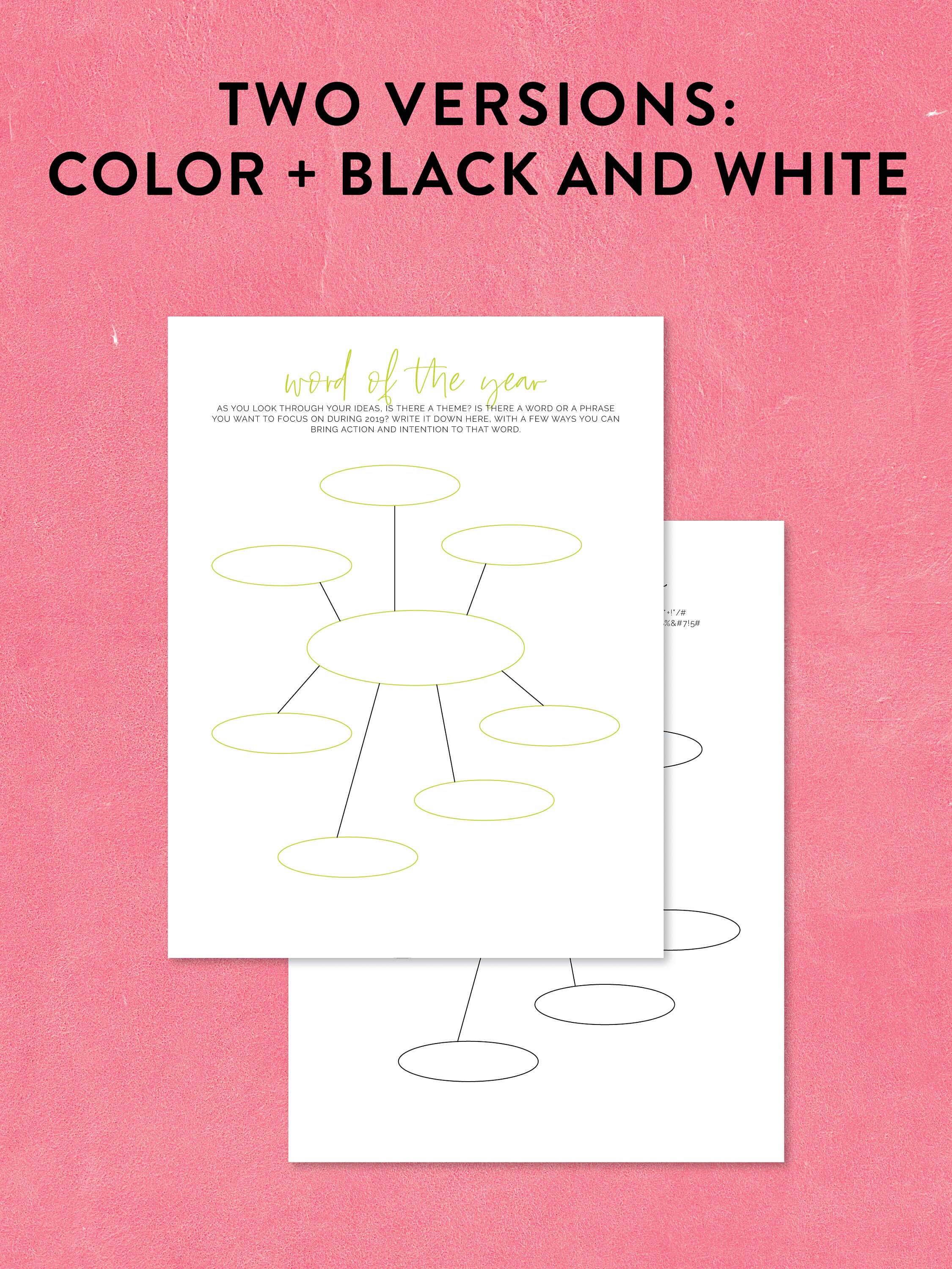 2019 Goal-setting Workbook | Printable Planner | Goal Action Plan ...