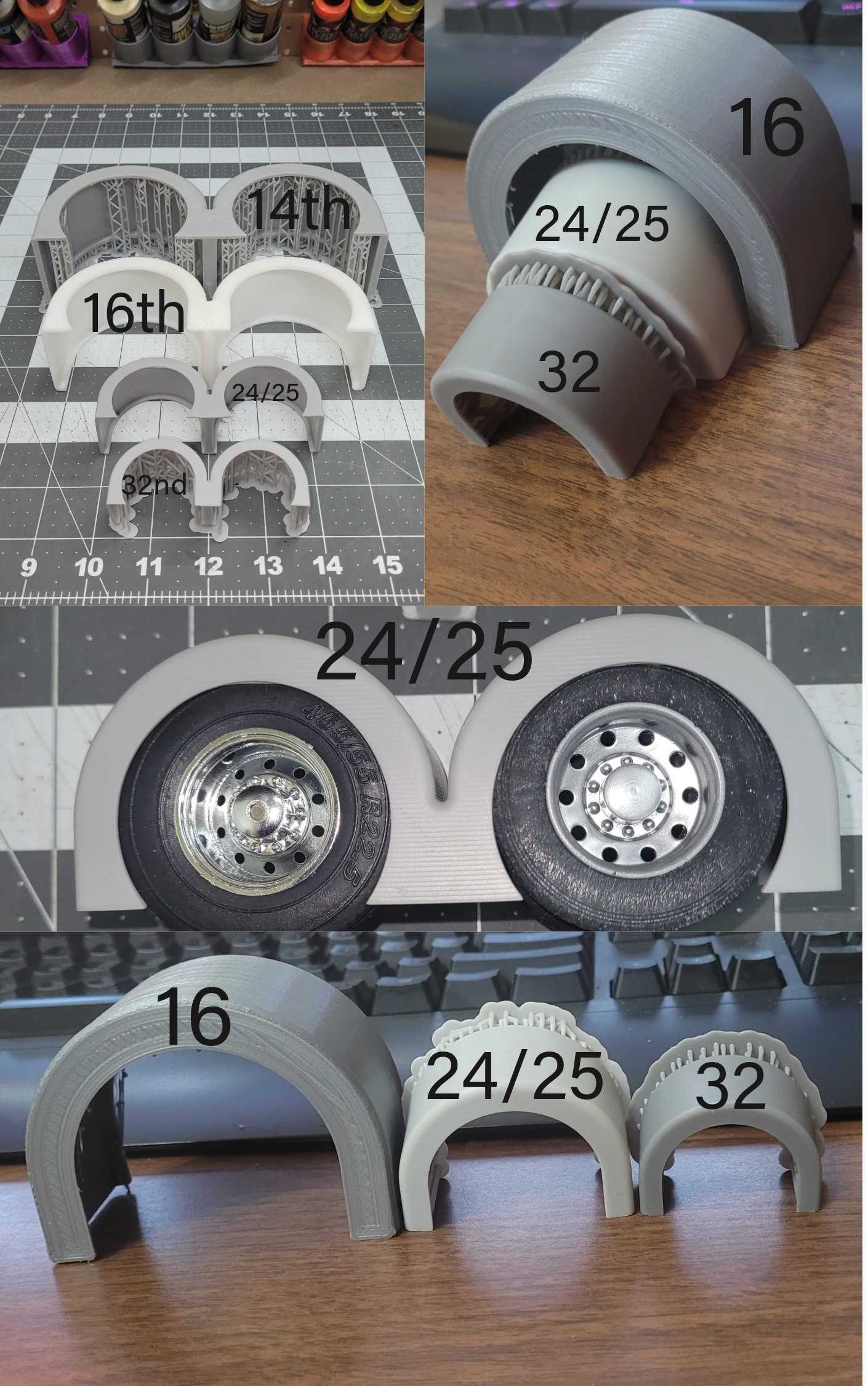 Semi-fender Style F Scale Model Parts - Etsy