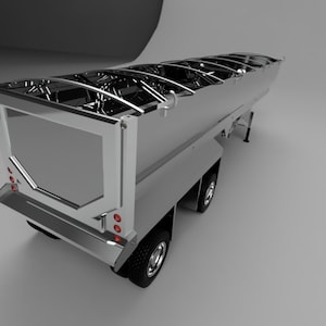 24-25th Scale Modern Half-round Dump Trailer Model KIT - Etsy Canada