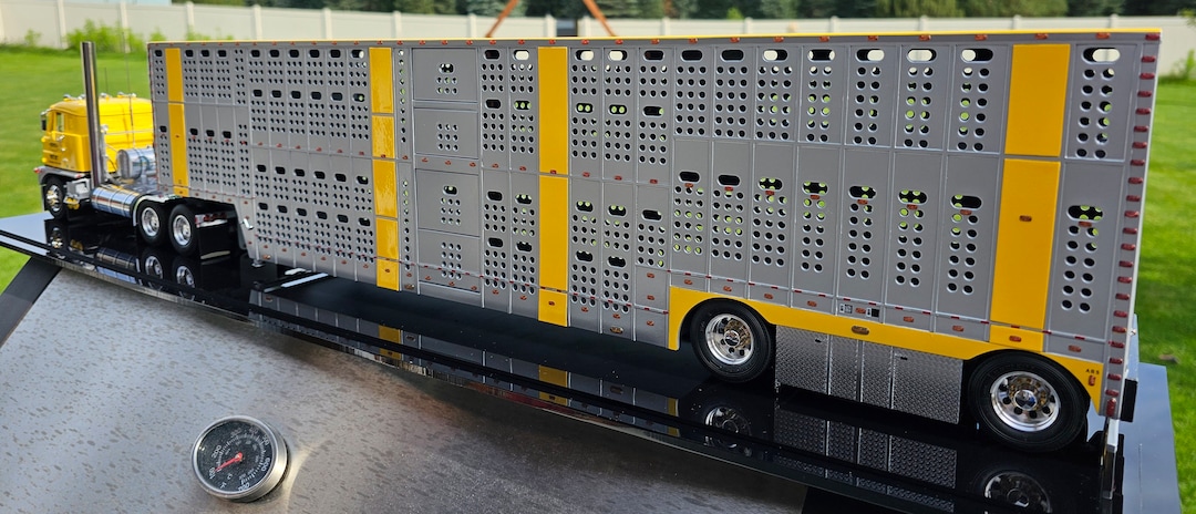 1/24-25th Modern Livestock Trailer Model Kit - Etsy