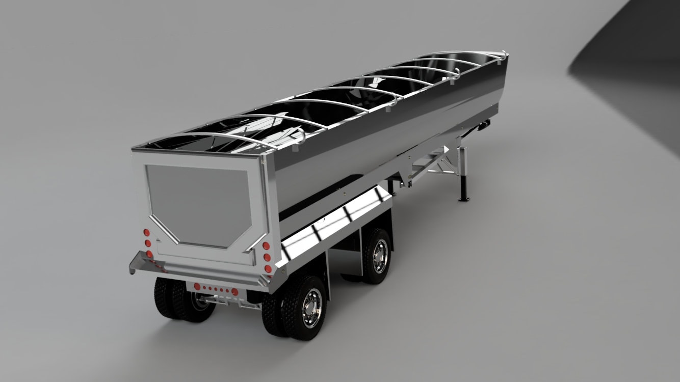 24-25th Scale Modern Half-round Dump Trailer Model KIT - Etsy