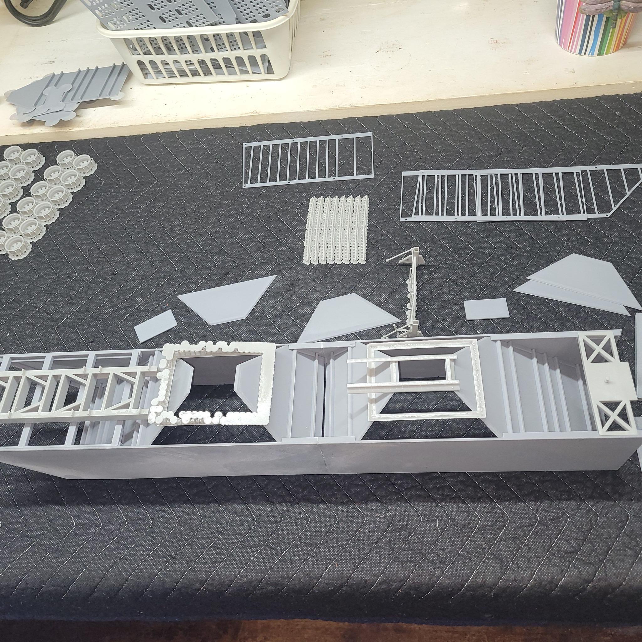 25th-scale Modern 50-foot Smooth/rib Hopper/grain Trailer Model Kit - Etsy