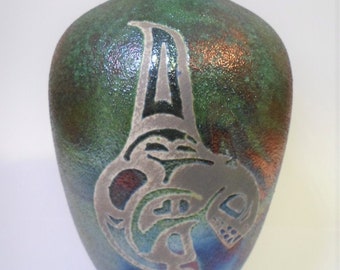 Tall Raku Pottery - Etsy