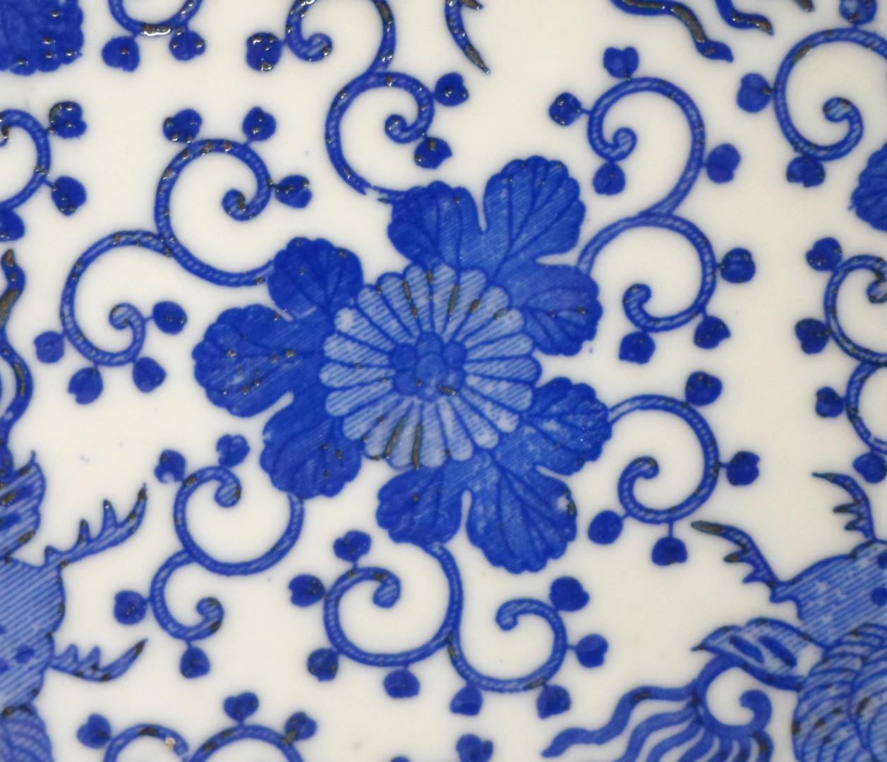 Vintage PHOENIX WARE PLATE Flying Turkey Porcelain Salad / Dessert Blue ...