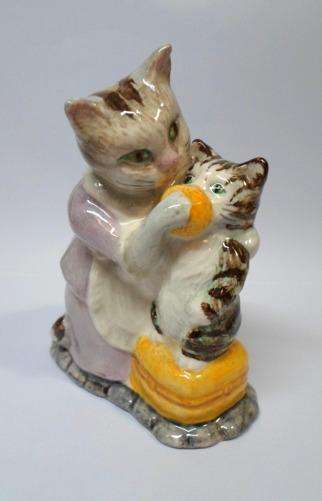 Vintage TABITHA TWITCHIT & Miss MOPPET Figurine Beatrix Potter Beswick ...
