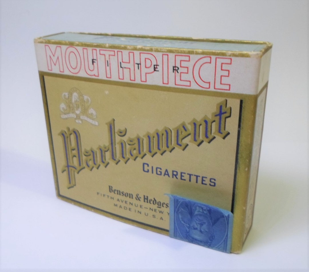 Vintage PARLIAMENT CIGARETTE BOX Mouthpiece Filter Version Paper ...