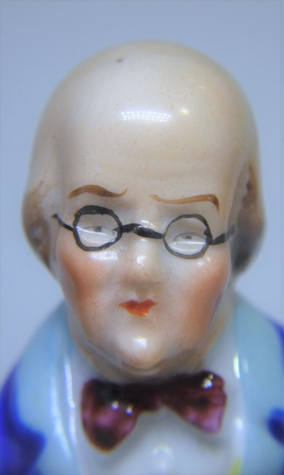 Antique Dickens MR. PICKWICK FIGURINE Hand Painted Porcelain 4.25 Tall ...