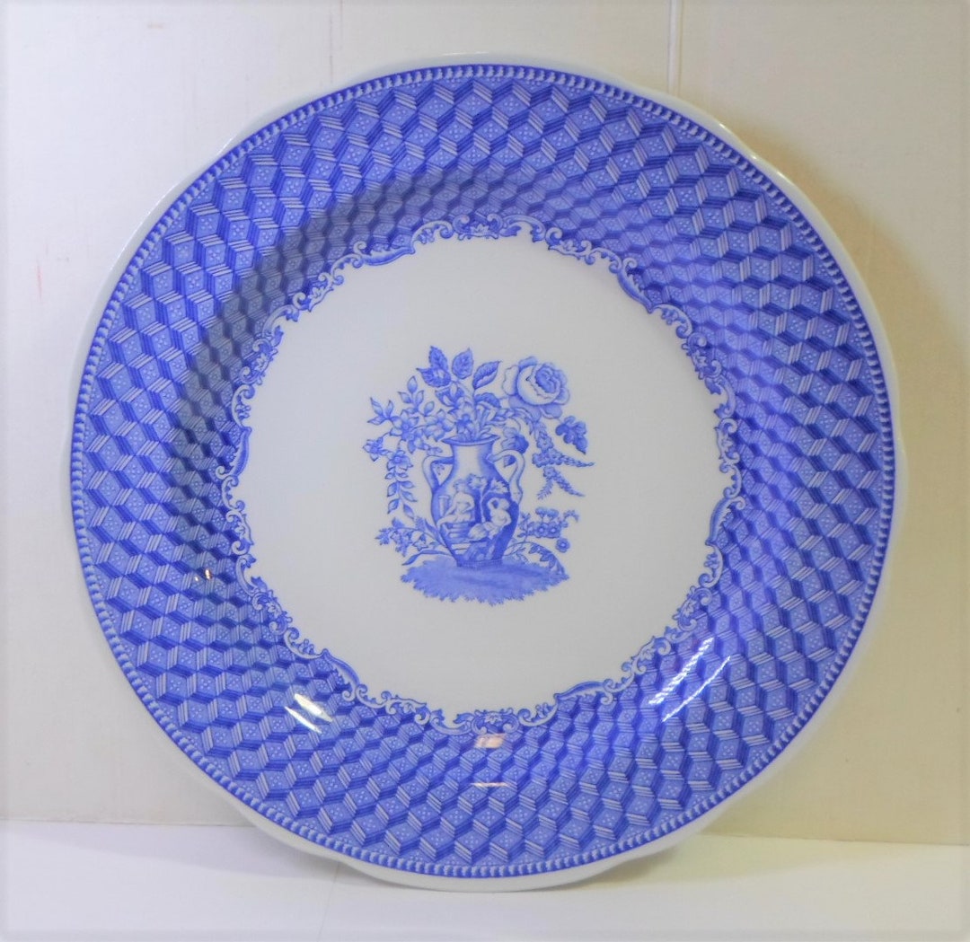 SPODE Blue Room DINNER PLATE Portland Vase English Porcelain 10.5" D ...