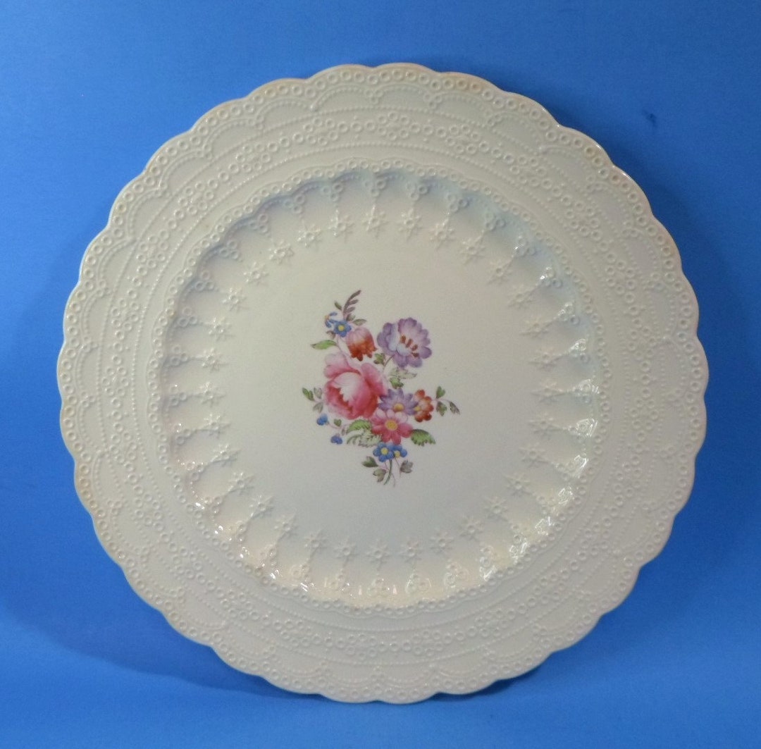Antique SPODE Copeland Jewel DINNER PLATE - Claudia Floral Pattern 10. ...