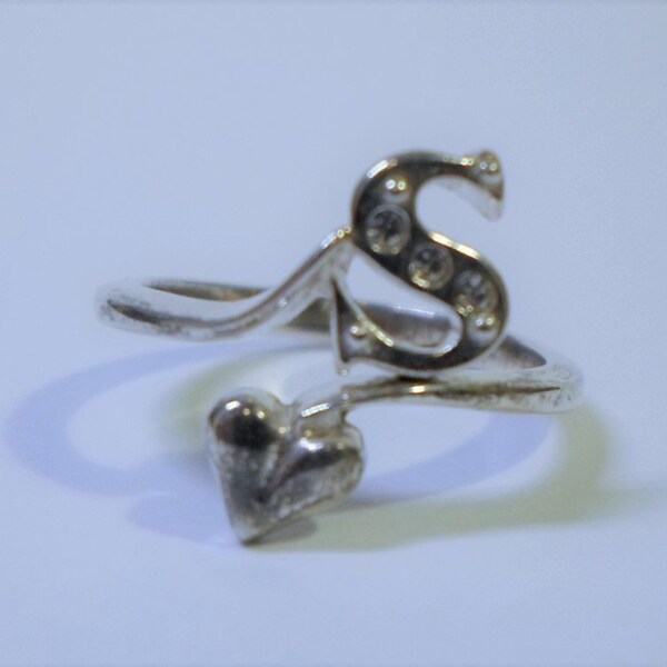 Avon Sterling Silver Heart Ring - Etsy