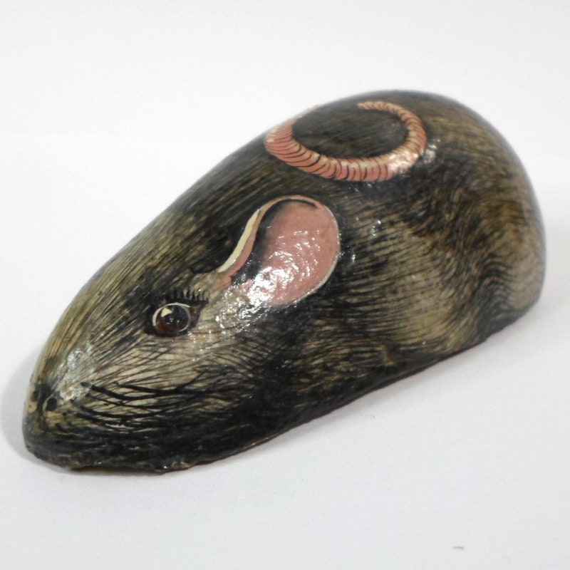 Mouse Rock Painted - Etsy