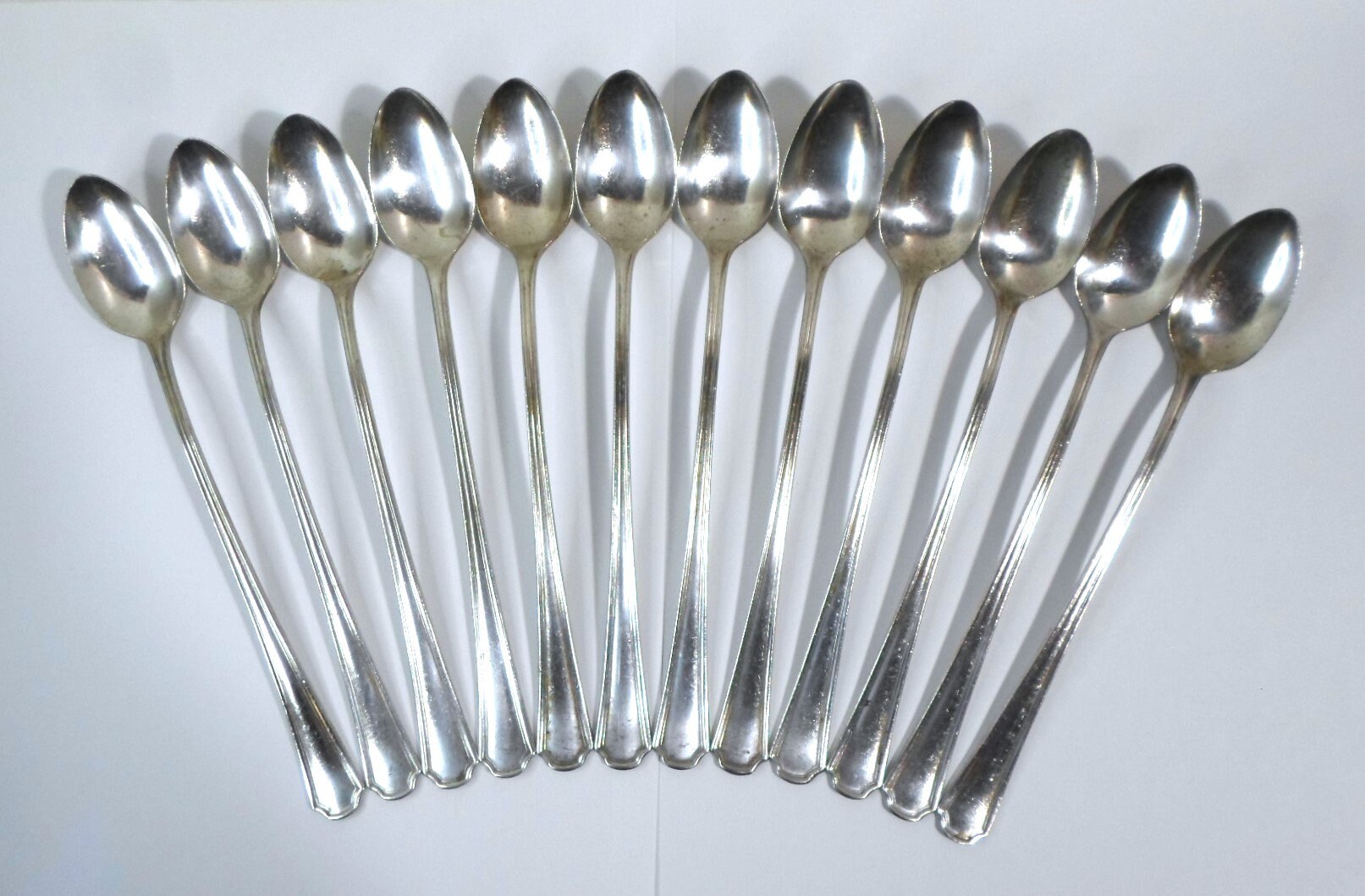 Set of 12 Antique ICED TEA SPOONS Seneca Pattern by Oneida - Etsy