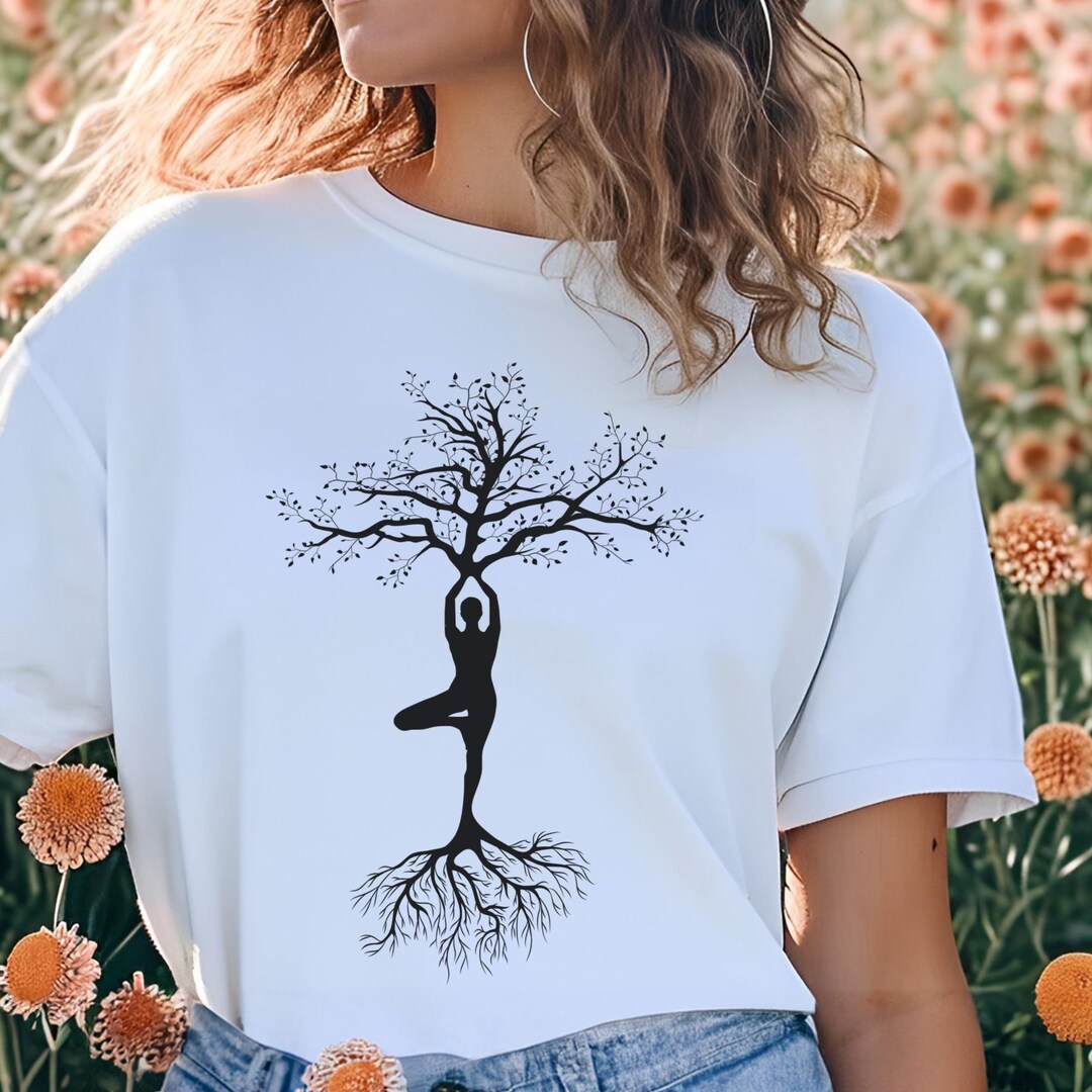 Zen Tree Pose T-shirt, Yoga Shirt, Nature Lover's Gift, Comfort Colors ...