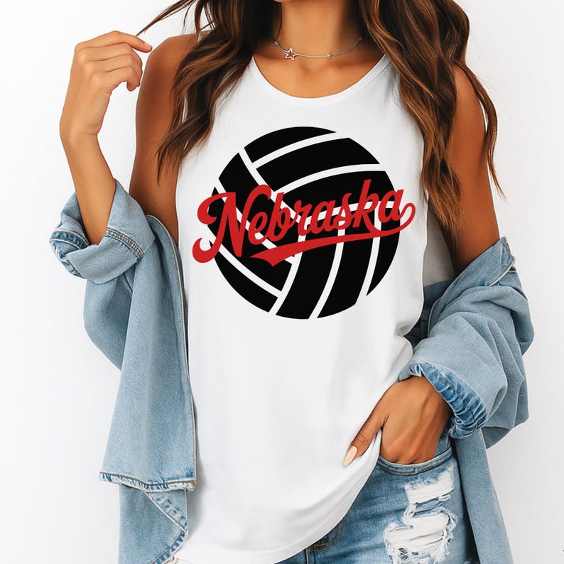 Nebraska Volleyball PNG Bundle: Cornhusker State Pride (digital ...