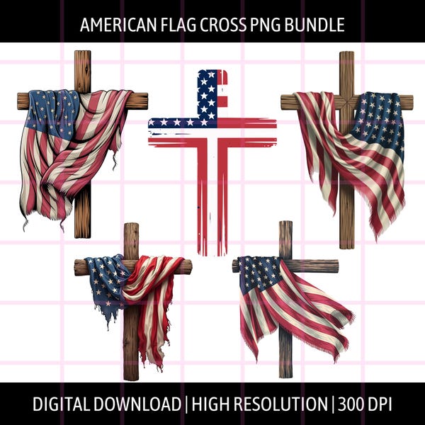 American Flag Cross - Etsy