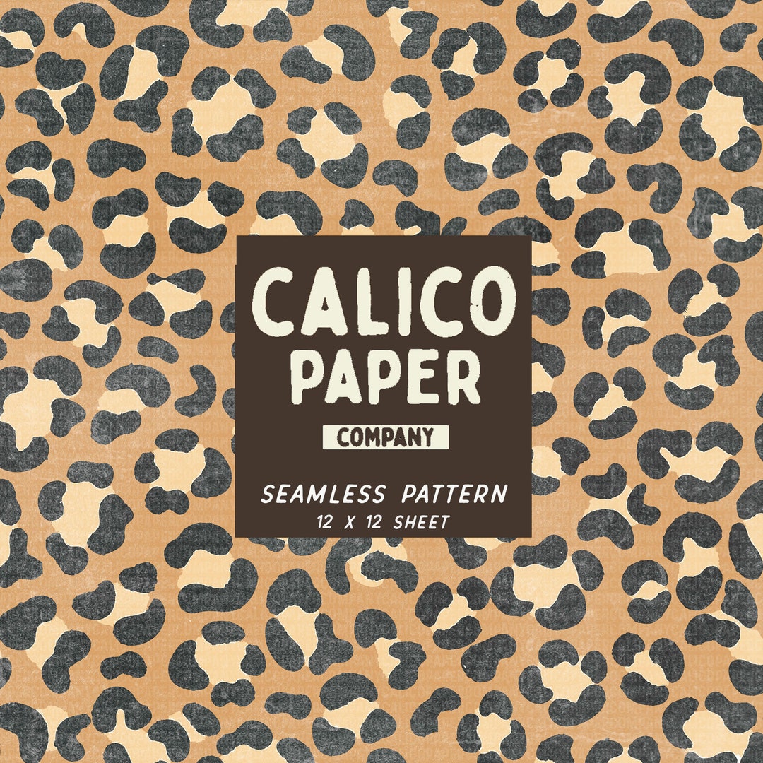 Western Leopard Print Pattern Seamless Pattern, Seamless Digital Paper ...