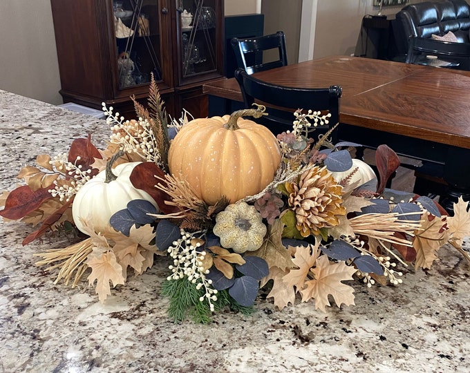 Large Fall Table Centerpiece, Harvest Table Centerpiece, XL Arrangement ...