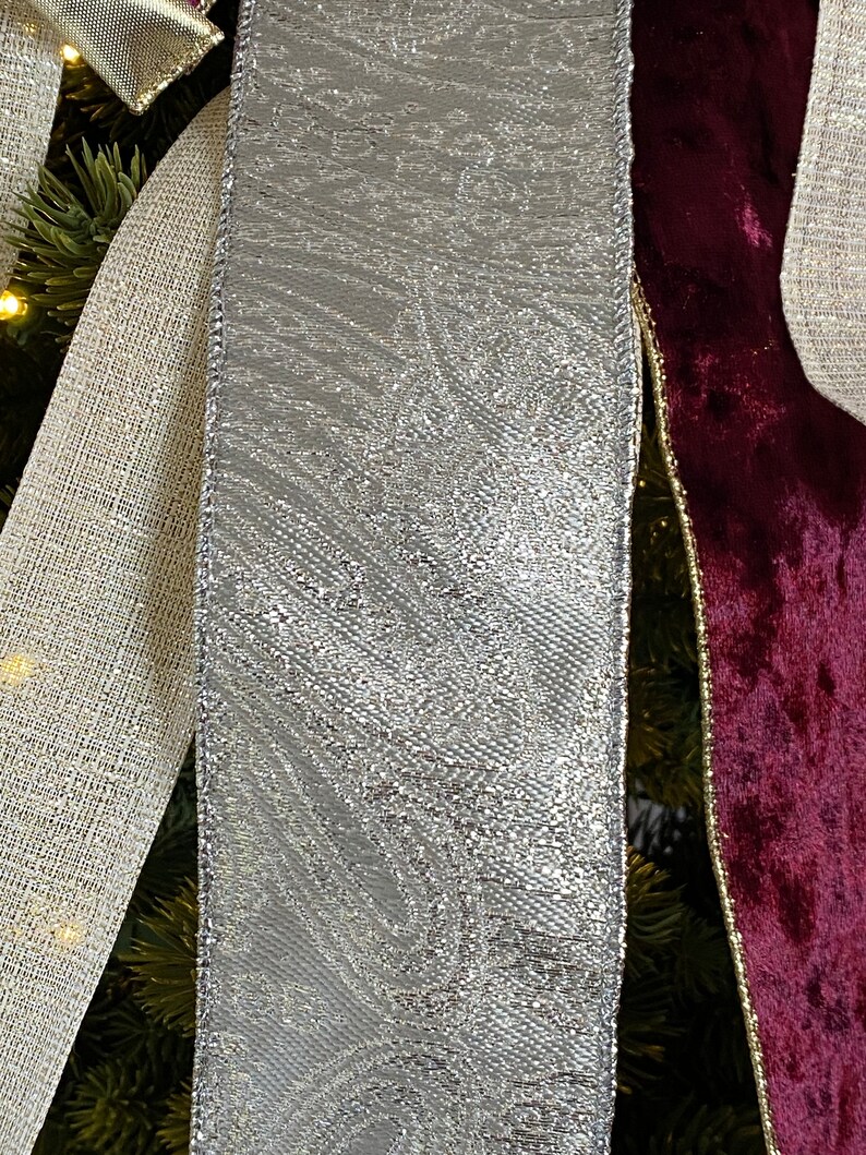 Tree Topper Bow XL Elegant Christmas Tree Topper Bow Velvet - Etsy