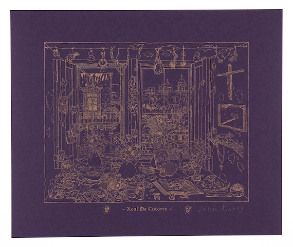 Real De Catorce Original Risograph Print | Etsy