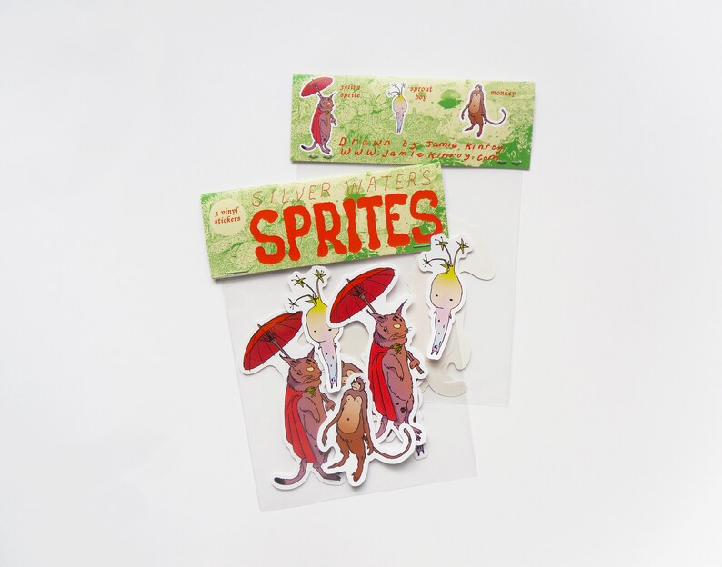 Silver Waters Sprites Sticker Set Original Illustrations - Etsy
