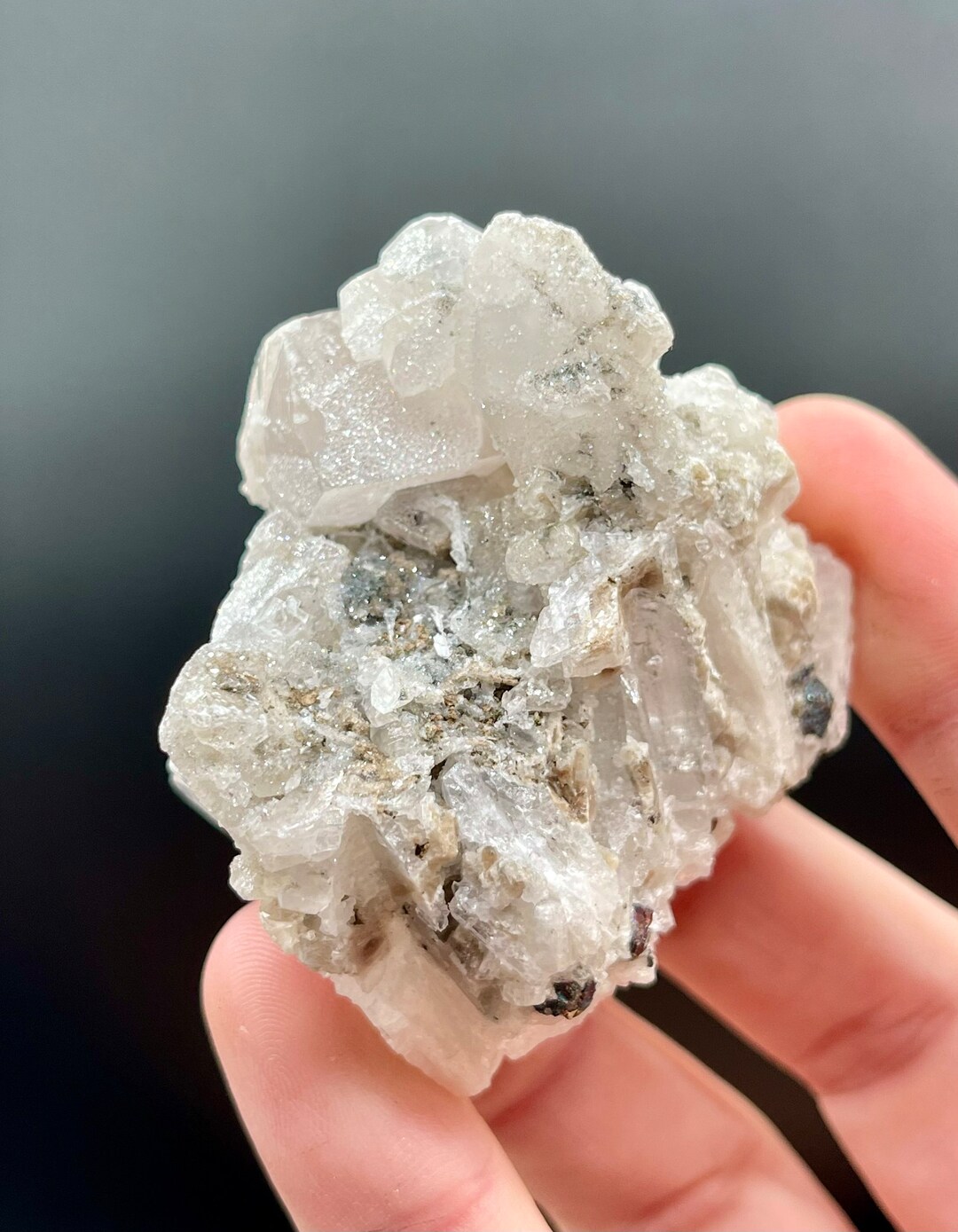 Sparkly Danburite Cluster Matrix - Etsy