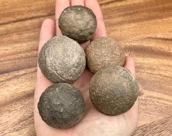 Moqui Marbles, Set-of-2, Shaman Stones, Moki Balls, Sandstone, Iron ...
