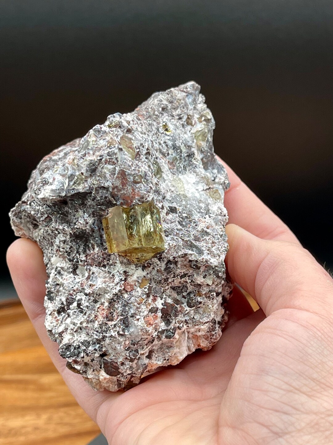 Golden Yellow Apatite in Matrix - Etsy
