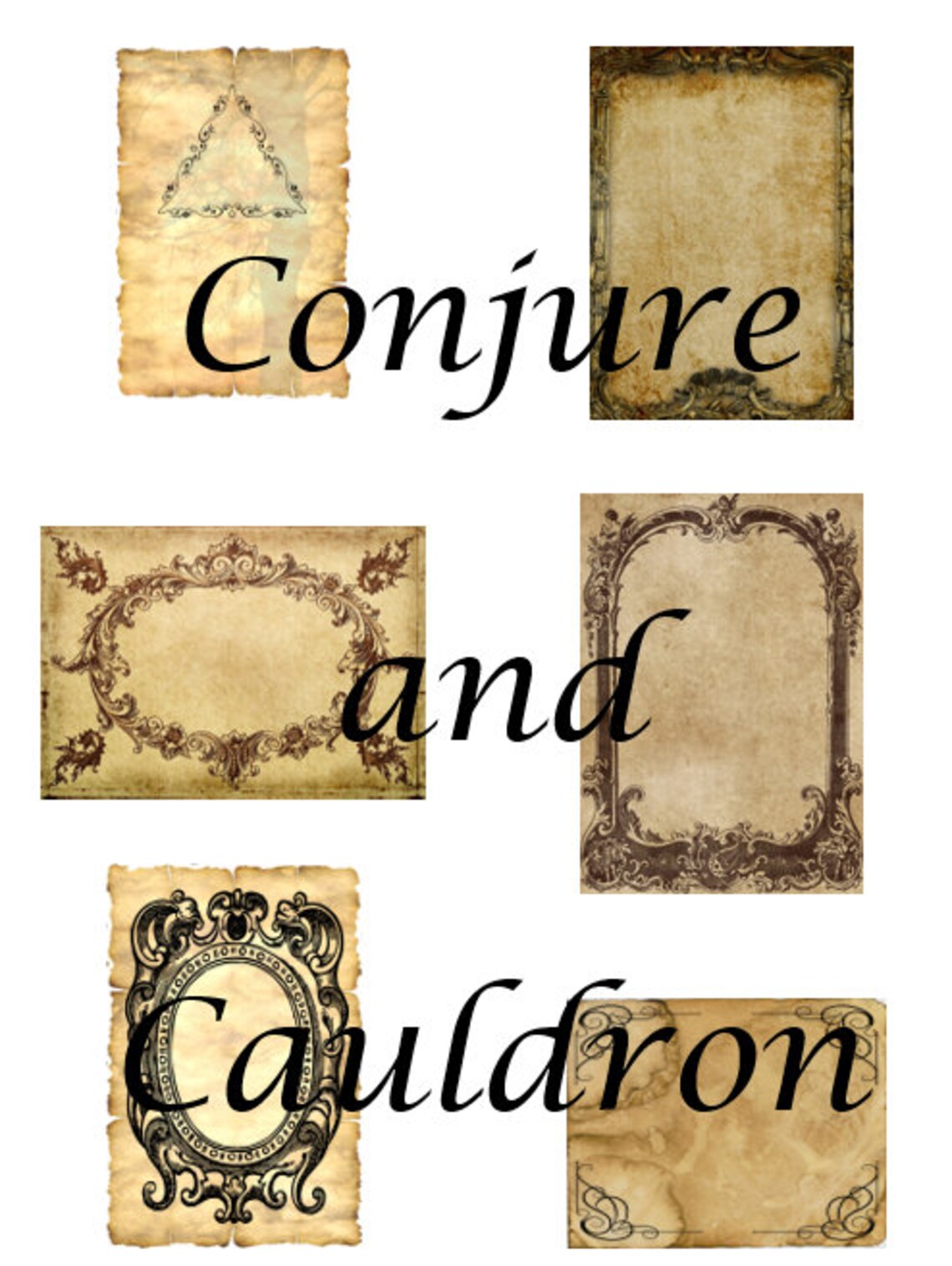 Antique Parchment Apothecary Labels ~ Print Yourself Labels - Etsy