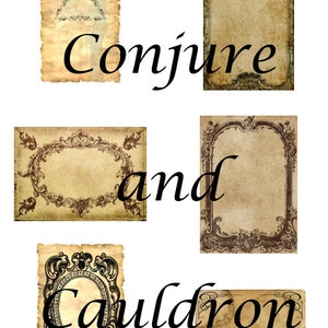 Antique Parchment Apothecary Labels ~ Print Yourself Labels - Etsy